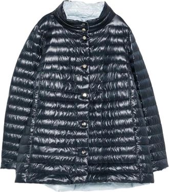 Herno Femme, Vestes, Bleu, Taille: 42 FR Veste r&eacute;versible Trap&egrave;ze