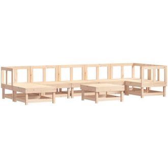 vidaXL 8-tlg. Garten-Lounge-Set Massivholz Kiefer Vidaxl