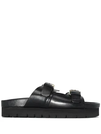 Grenson sandales Flora &agrave; plateforme - Noir