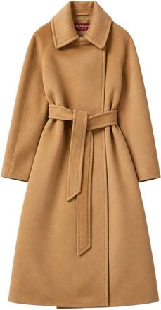 Max Mara Manteau en laine Apice - Femme - Manteaux - Brun - Taille: 38 FR