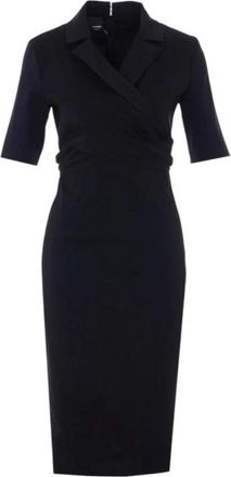 Pinko Pinko, Femme, Robes, Noir, Taille: 38 FR Robe midi ajust&eacute;e avec