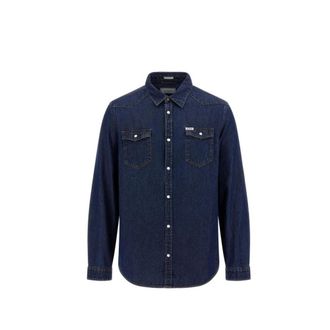 Guess Homme, Chemises, Bleu, Taille: 2XL Denim Chemises