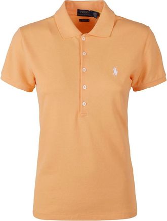 Ralph Lauren Femme, Tops, Orange, Taille: 38 FR Polo en piqu&eacute;