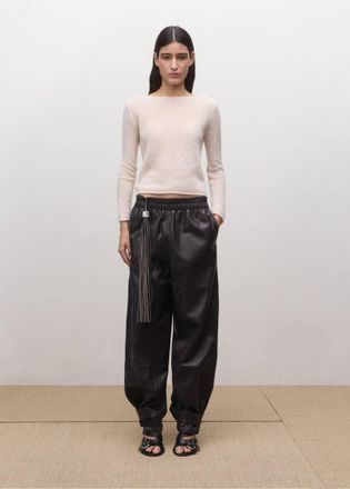 Mango Schl&uuml;sselanh&auml;nger aus Leder mit Fransen schwarz - Damen - Einheitsgr&ouml;&szlig;e - MANGO