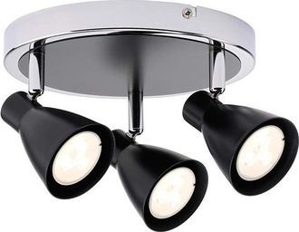 Paulmann Deckenleuchte 3-flammig 2Simple Shade Colour: Black Matt