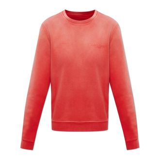 Maison Margiela Sweatshirt mit gesticktem Logo - - Sweatshirts & Hoodies - Damen - Rot - M