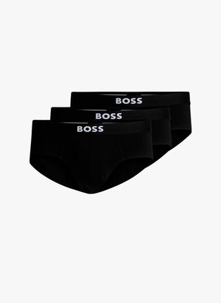 HUGO BOSS Lot de 3 boxers en coton m&eacute;lang&eacute;