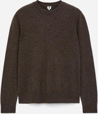 Arket Rundhalspullover Aus Reinem Kaschmir -Braun