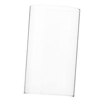 Lurrose Transparenter Glaszylinder Kerzenschirm Winddichtes Kerzenhalter Zubehör für Stumpenkerzen Wohnraumdeko und Outdoor Windlicht mit Einfachem Design und