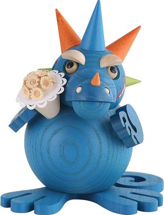 Seiffener Volkskunst | Kugelräucherfigur 12 cm | Räucherdrache | Räuchermännchen | Original Erzgebirge | 19066 | Papa