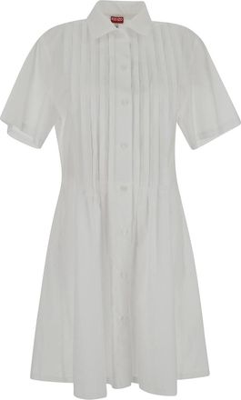 Kenzo Knielanges Kleid - Weiß