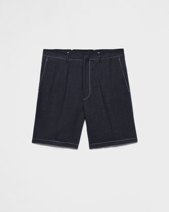 Prada Bermudas aus Leinen