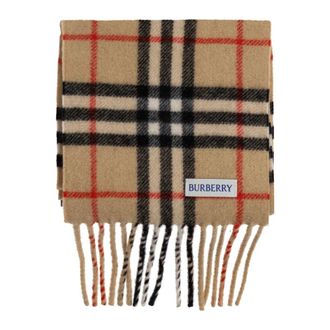 Burberry unisex, Accessoires, Beige, Taille: ONE Size &Eacute;charpe fine en cachemire &agrave; carreaux