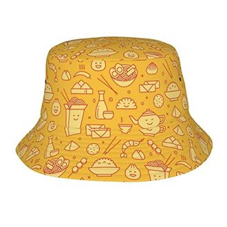 Generic Mode Chapeau de Plage Motif de Sushi Chapeaux de Soleil de Plage Pliable Beach Sun Hat pour Hommes Adultes activités