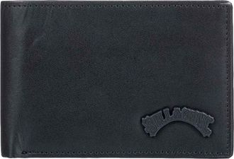 Billabong Homme, Accessoires, Noir, Taille: ONE Size Arch Leather Wallet
