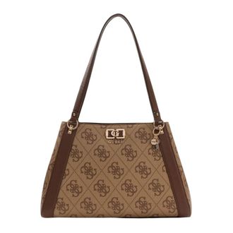 Guess Karnilla Logo Gfriend Carryall - - Bags - Damen - Beige - ONE SIZE