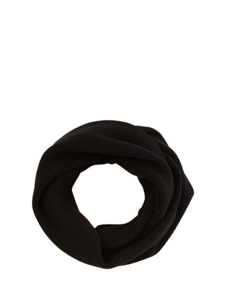 Tom Tailor Damen 1048060 Loop-Schal aus Rippstrick, 14482-Deep Black, One Size