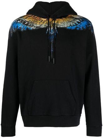 Marcelo Burlon t-shirt Lunar Wings en coton biologique - Noir