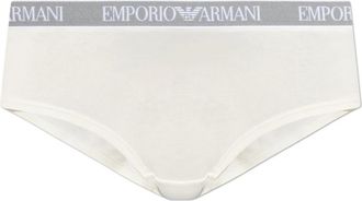 Emporio Armani Femme, Sous-v&ecirc;tements, Blanc, Taille: 36 FR Cotton Briefs