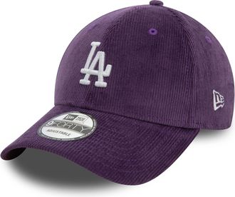 New Era MLB Cap Los Angeles Dodgers Kappe aus Cord 9Forty verstellbar Baseball lila - One-Size