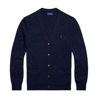 Polo Ralph Lauren Slim-Fit Waschbarer Woll-Cardigan - - Knitwear - Herren - Blau - 2XL