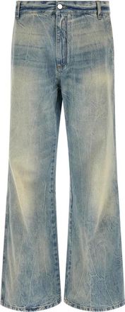 Amiri Homme, Jeans, Bleu, Taille: W34 Checkered Repair Bootcut Jean