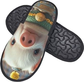 Generic Chaussons Femme Homme Animal Mignon Et Idiot Maison Chaussures Adultes Lavable Chaude Pantoufles, Pour Intérieur Extérieur, Mariage, Femmes, M