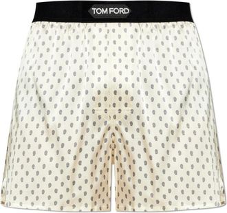 Tom Ford Homme, Sous-v&ecirc;tements, Beige, Taille: L Boxer Shorts en Soie