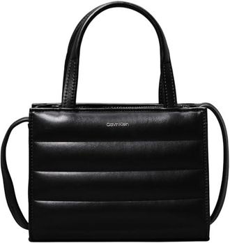 Calvin Klein Cabas Sac Femme Line Quilt Mini Petit, Noir (Ck Black), Taille Unique