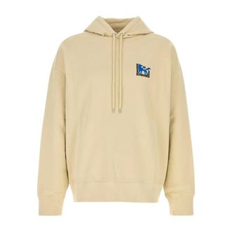 Maison Kitsun&eacute; Gallery Fox Oversize Hoodie - - Sweatshirts & Hoodies - Herren - Beige - L