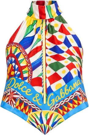 Dolce & Gabbana &Auml;rmelloses Top - - Tops - Damen - Mehrfarbig - 5XL