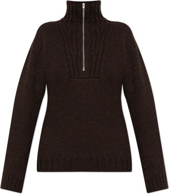Jil Sander Femme, Pulls, Brun, Taille: 44 FR Pull en laine