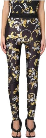 Versace Jeans Couture Femme, Pantalons, Multicolore, Taille: 40 FR Leggings ajustés imprimés