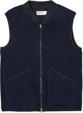 Universal Works Homme, Vestes, Bleu, Taille: S Wool Zip Vest