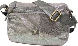 Laura Biagiotti Sac &agrave; bandouli&egrave;re pour femme en tissu personnalis&eacute; r&eacute;glable, banderole rectangulaire, ligne Tapiro LB24W-100-24, dimensions 29 x 19 x 11, gris