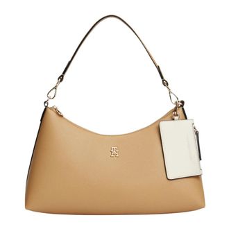 Tommy Hilfiger TH Icon Schultertasche - - Bags - Damen - Beige - ONE SIZE
