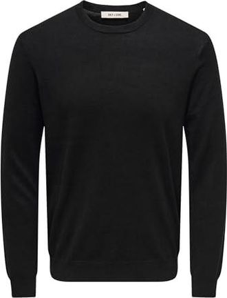 Only & Sons Homme Onswyler Life Ls Crew Noos Knit, Noir., L EU