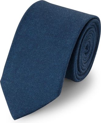 CHARLES TYRWHITT Krawatte aus Wolle - Mittelblau