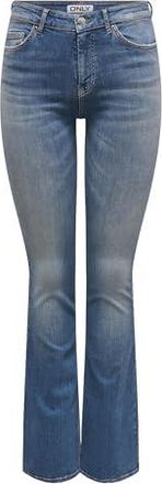 Only Jean Flared ONLBLUSH Taille Moyenne Flared Fit Jeans Medium Blue Denim L 34 Medium Blue Denim L / L34