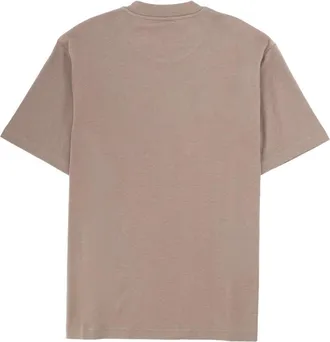 Emporio Armani Icon Embroidery T-Shirt - Brown