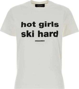 Dsquared2 T-Shirts - - Tops - Damen - Wei&szlig; - S