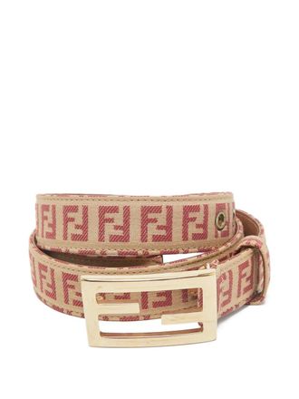 Fendi ceinture à motif monogrammé - Rose