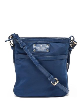 Kate Spade New York sac &agrave; bandouli&egrave;re pre-owned &agrave; logo appliqu&eacute; - Bleu