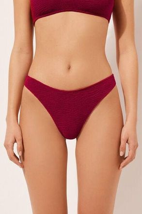 Calzedonia Brazilian-bikinihose Crinkle Waves Rot