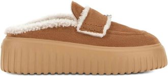 Hogan Femme, Chaussures, Brun, Taille: 37 EU Slip-On en cuir