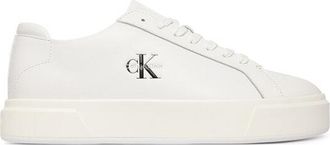 Calvin Klein Sneakers Basket Cupsole Laceup Lth Ml YM0YM01460 Wei&szlig;