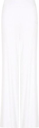 Emporio Armani Emporio Armani Ea7, Femme, Pantalons, Blanc, Taille: 42 FR Costa Smeralda Wide-leg Pantalons
