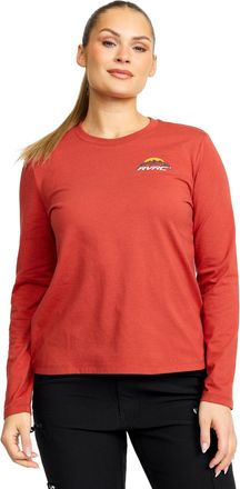 RevolutionRace Easy Mountain Long-Sleeved T-Shirt für Damen, Langarm T-Shirt Damen, Weich und Dehnbar, Cinnabar, S
