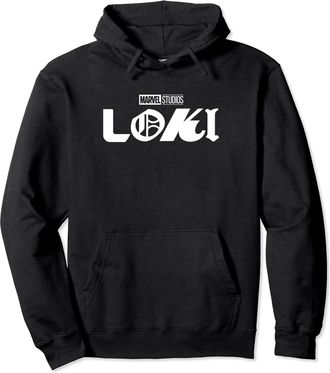 MARVEL Loki White Logo Pullover Hoodie