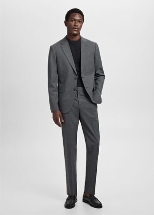 Mango Sakko Turín aus 100 % Schurwolle grau - Herren - 46 - MANGO MAN